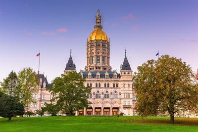 'Connecticut State Capitol in Hartford, Connecticut, USA during autumn ...