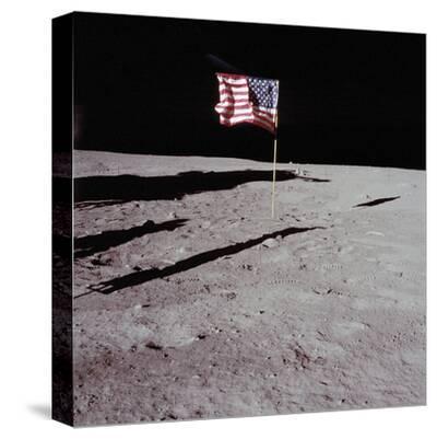 'Deployed Flag - 1969' Stretched Canvas Print - Contemporary ...