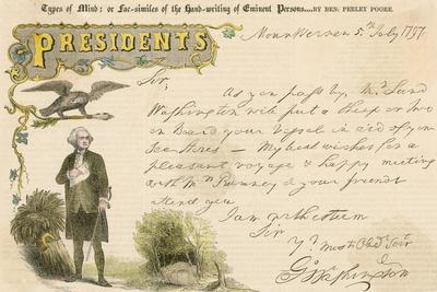 'Copy of Letter Written by George Washington' Giclee Print | AllPosters.com
