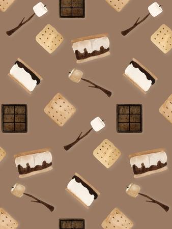 'Smores Pattern 3' Posters - Corinne Rose Design | AllPosters.com