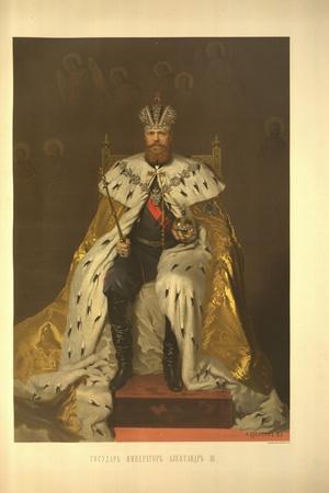 'Coronation Portrait of the Emperor Alexander III (From the Coronation ...