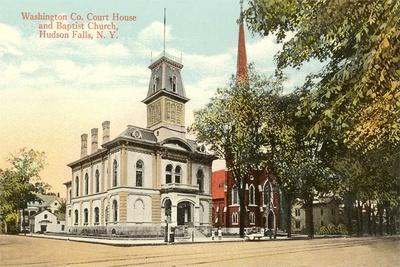 'Courthouse, Hudson Falls, New York' Prints | AllPosters.com