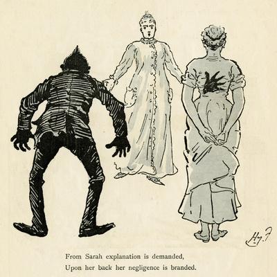 'Courting Couple- Caught in the Act' Poster - Harry Furniss ...