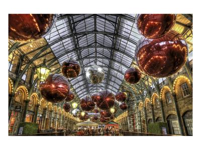 'Covent Garden Christmas Baubles' Premium Giclee Print | AllPosters.com
