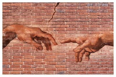 'Creation of Adam Graffiti Art' Art | AllPosters.com