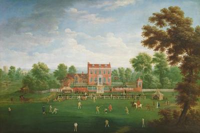 'Cricket Match at Kenfield Hall, c.1760' Giclee Print - English School ...