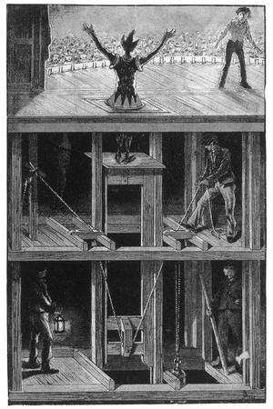 'Cross-Section to Show How the Clown Appears on the Stage' Posters ...