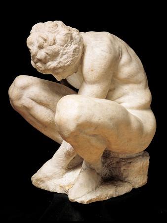 'Crouching Boy' Photo - Michelangelo Buonarroti | AllPosters.com