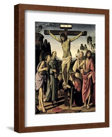 'Crucifixion, Saints Jerome, Francis, Mary Magdalene, John the Baptist, Giovanni Colombini ...
