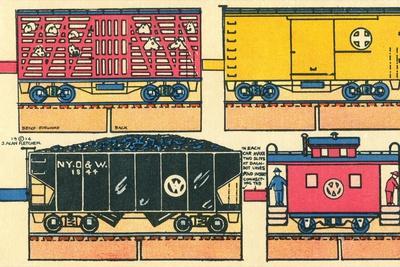 'Cut-out Model of Train' Posters | AllPosters.com