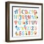 'Cute Retro Style Boy Themed Alphabet Set' Prints - Pink Pueblo ...