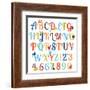 'Cute Retro Style Boy Themed Alphabet Set' Prints - Pink Pueblo ...