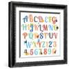 'Cute Retro Style Boy Themed Alphabet Set' Prints - Pink Pueblo ...