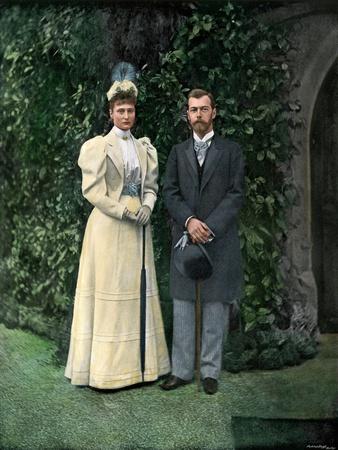 'Czarevich Nicholas II and His Wife Princess Alexandra (Alexandra ...