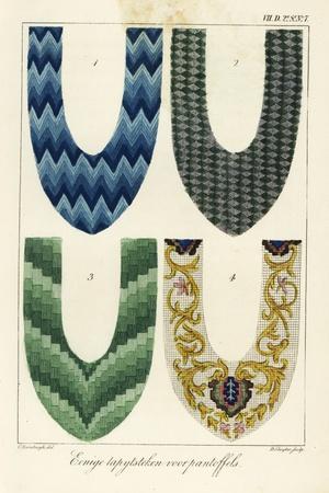 Tapestry Patterns for Slippers Giclee Print - D Sluyter | AllPosters.com