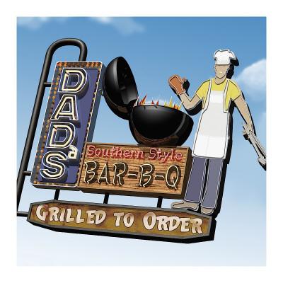 'Dad's Southern Style Bar-B-Q' Giclee Print - Anthony Ross | AllPosters.com