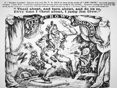 'Daddy' Dan Rice, Introducing the Song 'Jump Jim Crow', 1830' Giclee ...
