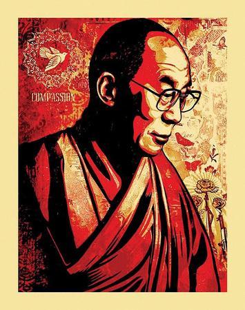 'Dalai Lama Compassion Graffiti Poster' Print | AllPosters.com