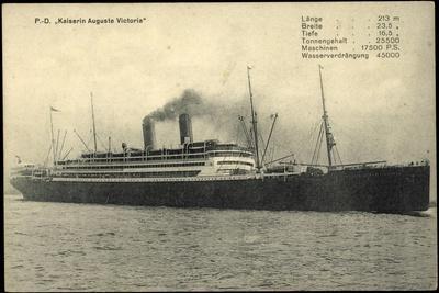 'Dampfschiff Kaiser Auguste Victoria Der Hapag' Giclee Print ...