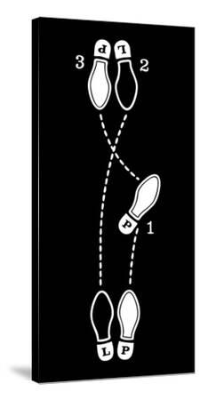 'Dance Step Instruction' Stretched Canvas Print | AllPosters.com