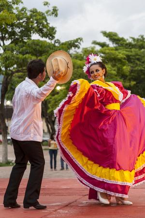 'Dancers Entertain a Crowd, Central, Chiapa De Corzo, Chiapas, Mexico ...