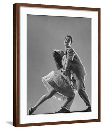 'Dancers Kaye Popp and Stanley Catron Demonstrating the Lindy Hop ...