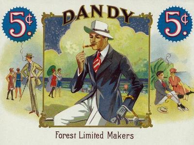 'Dandy Brand Cigar Box Label' Prints - Lantern Press | AllPosters.com