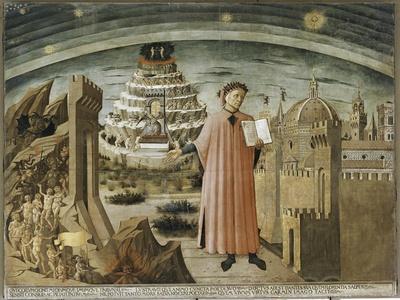 'Dante and His Poem' Giclee Print - Domenico di Michelino | AllPosters.com