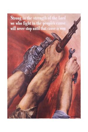 'Strong in the Strength of the Lord Poster' Giclee Print - David Stone ...