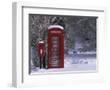 'Red Letterbox and Telephone Box in the Snow, Highlands, Scotland, UK ...