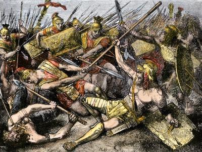 'Death of Spartacus, a Slave Who Led a Gladiators' Revolt in Ancient ...