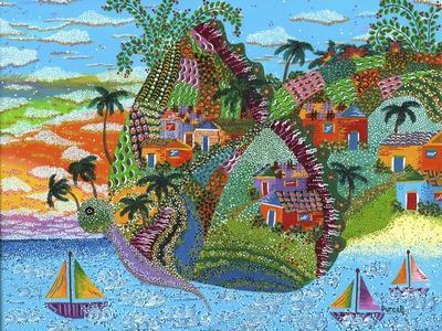 'Pueblo del Mar' Giclee Print - Debra Denise Purcell | AllPosters.com