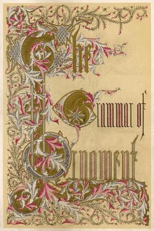 'Decorative Gothic-Style Title Page, Echoing the Style of Medieval ...