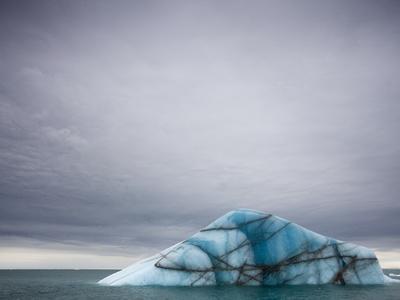 'Deep Blue Iceberg Near Brasvellbreen Glacier on Nordaustlandet ...