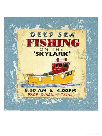 'Deep Sea Fishing' Posters - Martin Wiscombe | AllPosters.com