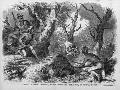 Defeat of General Braddock in the French and Indian War in Virginia in ...