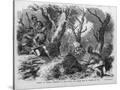 Defeat of General Braddock in the French and Indian War in Virginia in ...