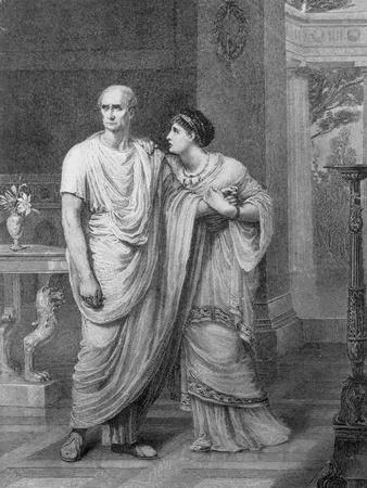 Depiction of Julius Caesar and Wife Giclee Print | AllPosters.com