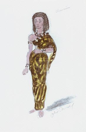 'Designs for Cleopatra IV' Premium Giclee Print - Oliver Messel ...