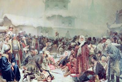'Destruction of Novgorod by Tsar Ivan III 1889' Giclee Print - Klavdiy ...