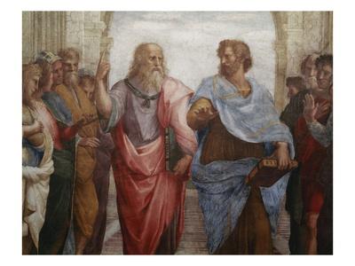 'Detail of Plato and Aristotle from The School of Athens' Giclee Print ...