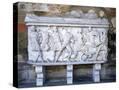 'Detail of Sarcophagus in Rectangular Case Depicting Myth of Meleager ...