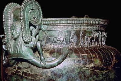 'Detail of the Krater of Vix, 6th century BC.' Giclee Print - Unknown ...