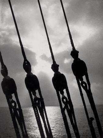 'Detail of the Rigging of the 'Amerigo Vespucci', Royal Naval Academy ...