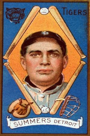 'Detroit, MI, Detroit Tigers, Edgar Summers, Baseball Card' Posters ...