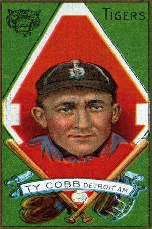 'Detroit, MI, Detroit Tigers, Tyrus Raymond Cobb, Baseball Card' Prints ...