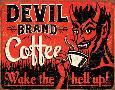 'Devil Brand Coffee' Tin Sign | AllPosters.com