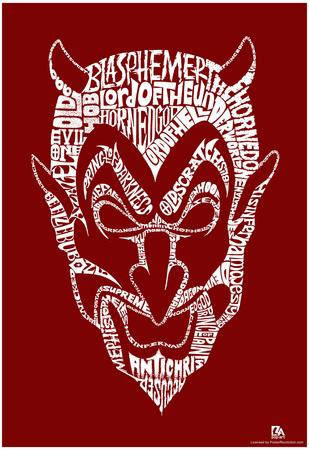 'Devil Names Text Poster' Posters | AllPosters.com