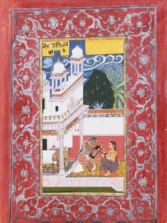 'Dhanasri Ragini, Portrait of Her Beloved, circa 1670' Giclee Print ...