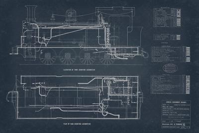 'Diagram for Tank Engines II' Giclee Print - The Vintage Collection ...